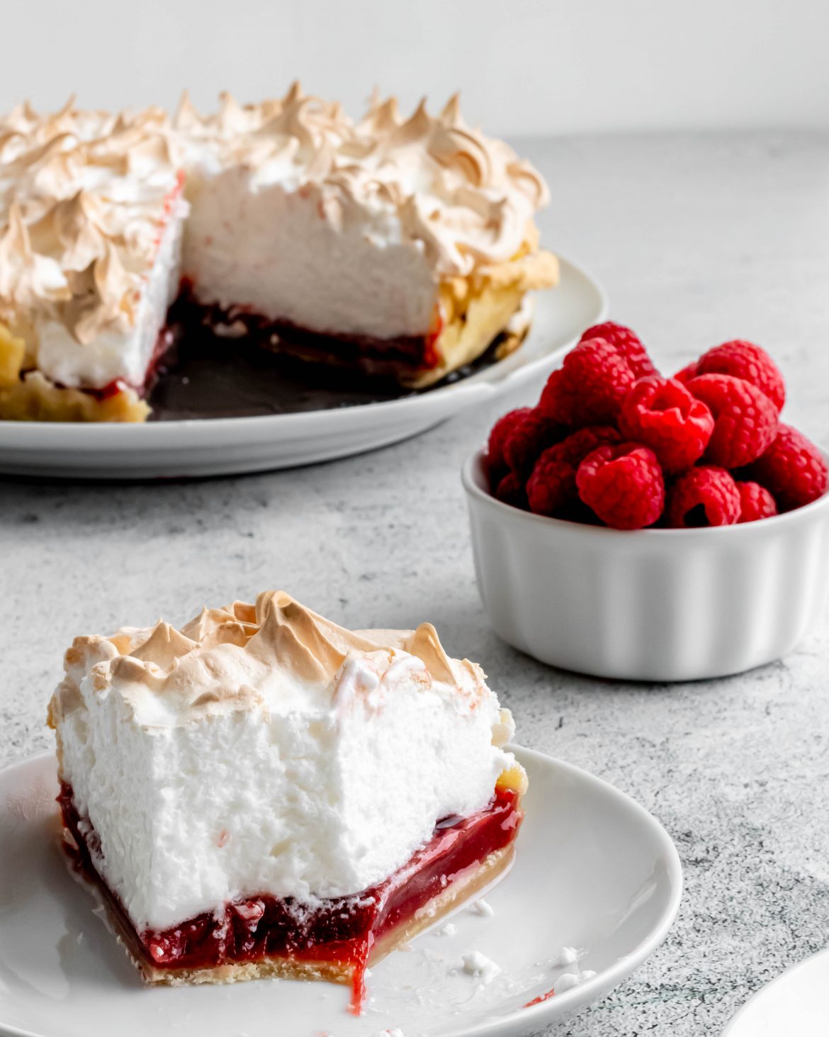 Raspberry Meringue Pie | Bonni Bakery