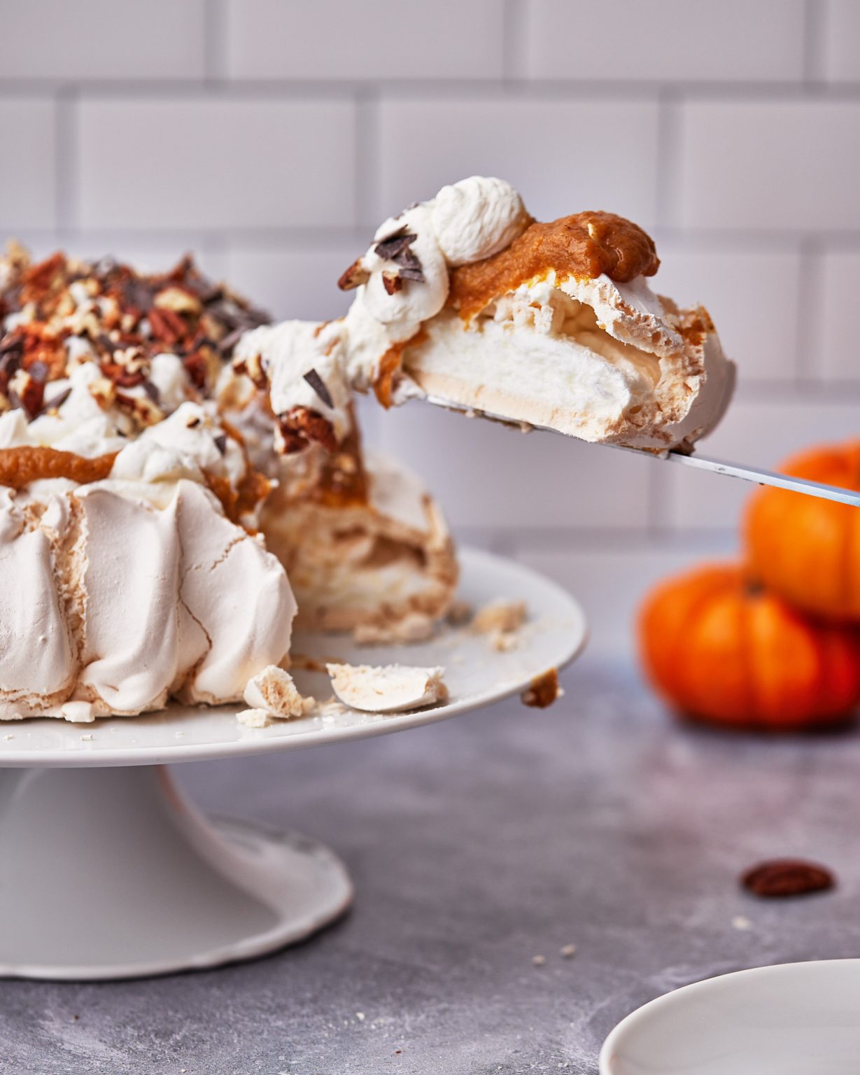 Pumpkin Pavlova - Fall Pavlova Recipe | Bonni Bakery