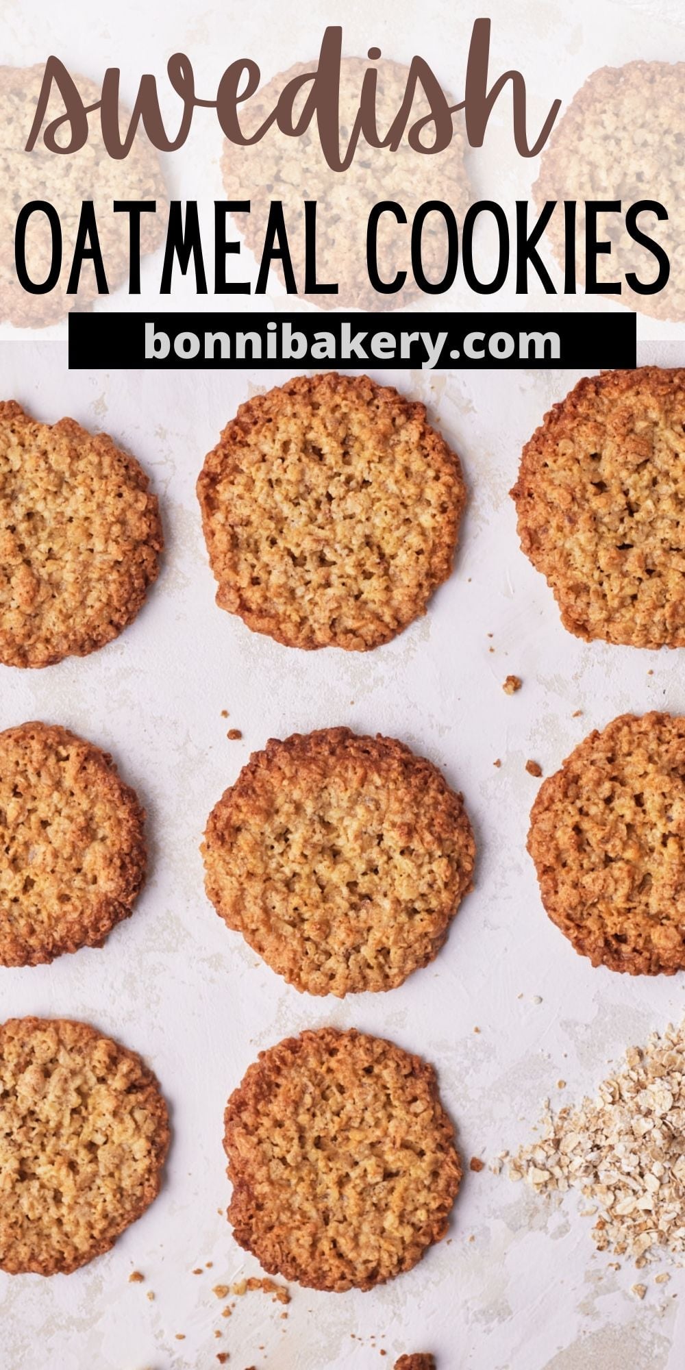 Swedish Oatmeal Lace Cookies (with Video) | Bonni Bakery