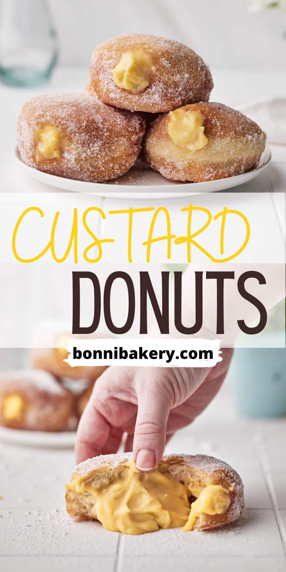 Custard Donuts - Fresh Fried Donuts with Custard Filling | Bonni Bakery