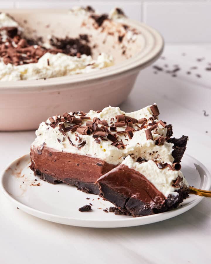 French Silk Pie with Oreo Crust - best chocolate pie | Bonni Bakery