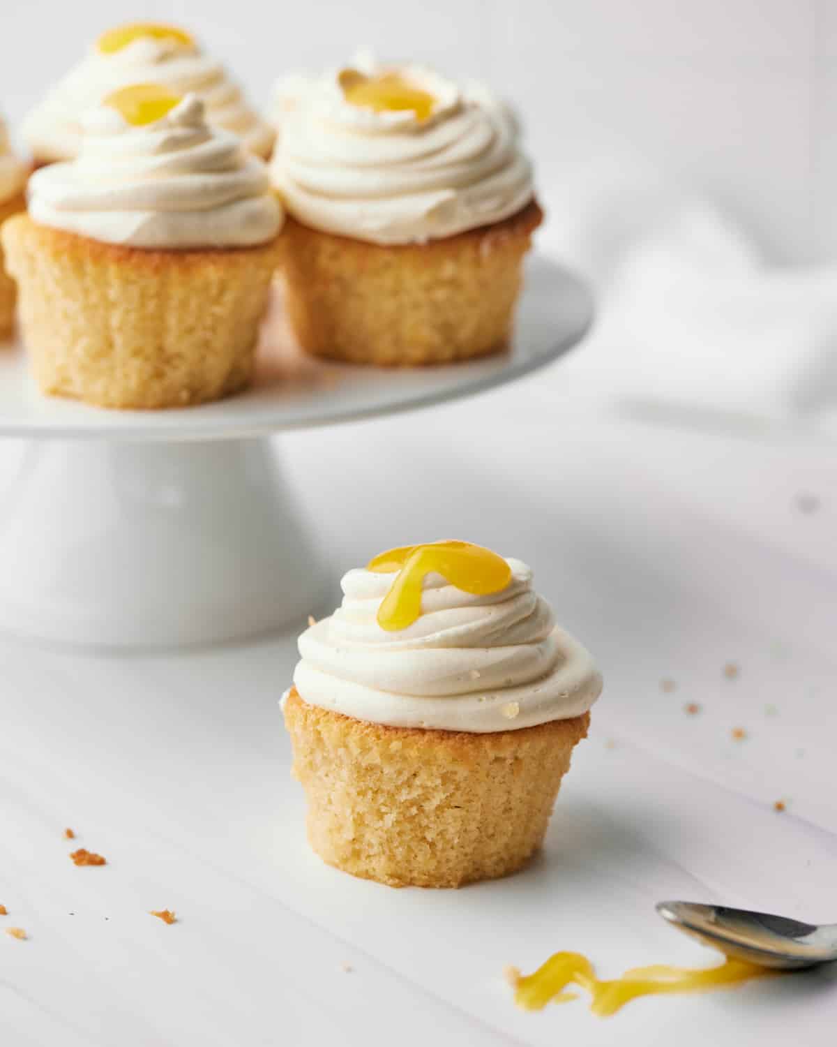 Mango Cupcakes filled with Mango Coulis filled with Mango Coulis ...