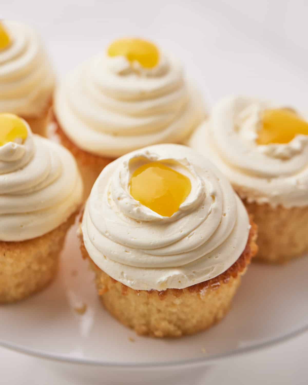 Mango Cupcakes filled with Mango Coulis filled with Mango Coulis ...