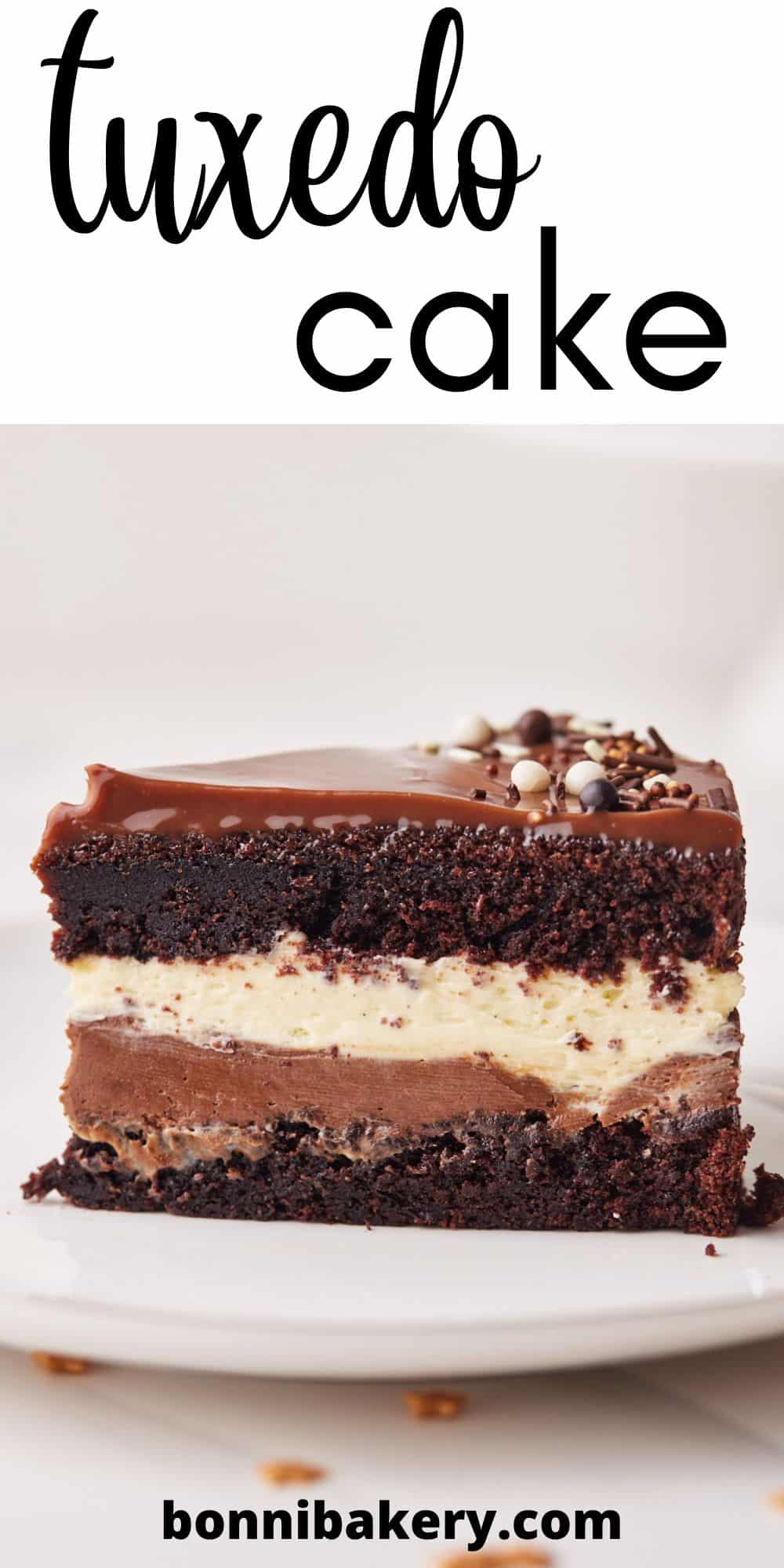 Tuxedo Cake Recipe | Bonni Bakery