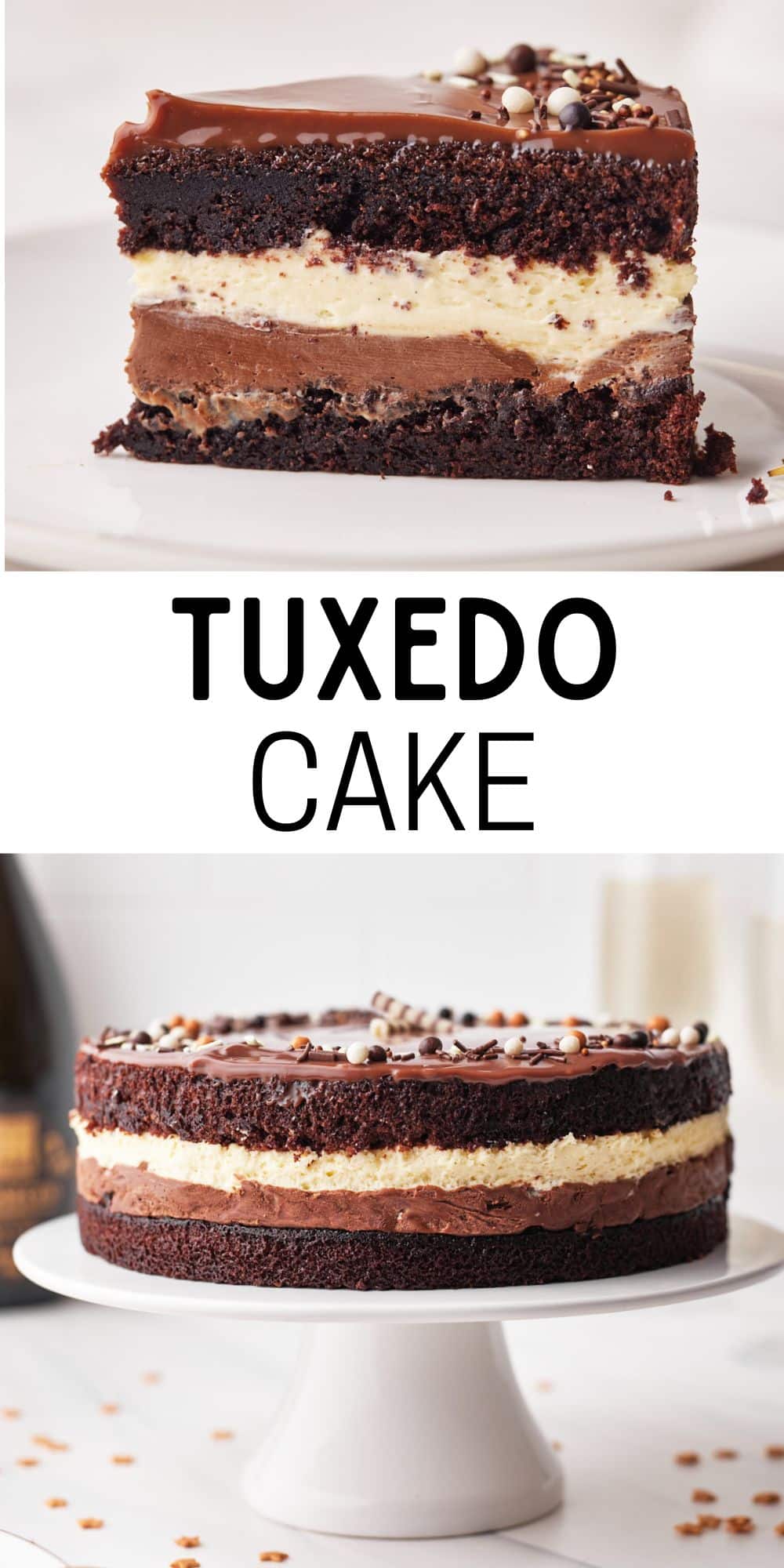 Tuxedo Cake Recipe | Bonni Bakery