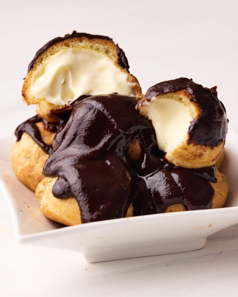 French Profiteroles Recipe - with Pastry Cream Filling