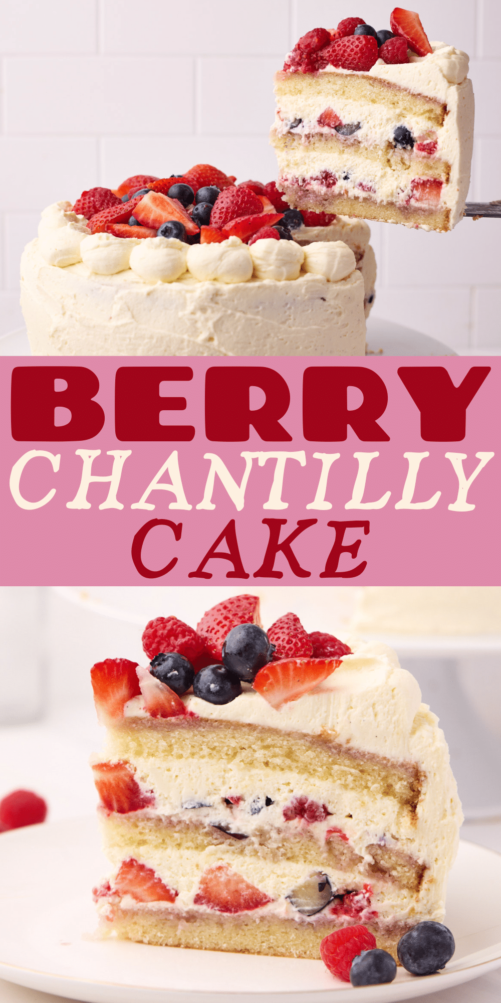 Berry Chantilly Cake Recipe | Bonni Bakery